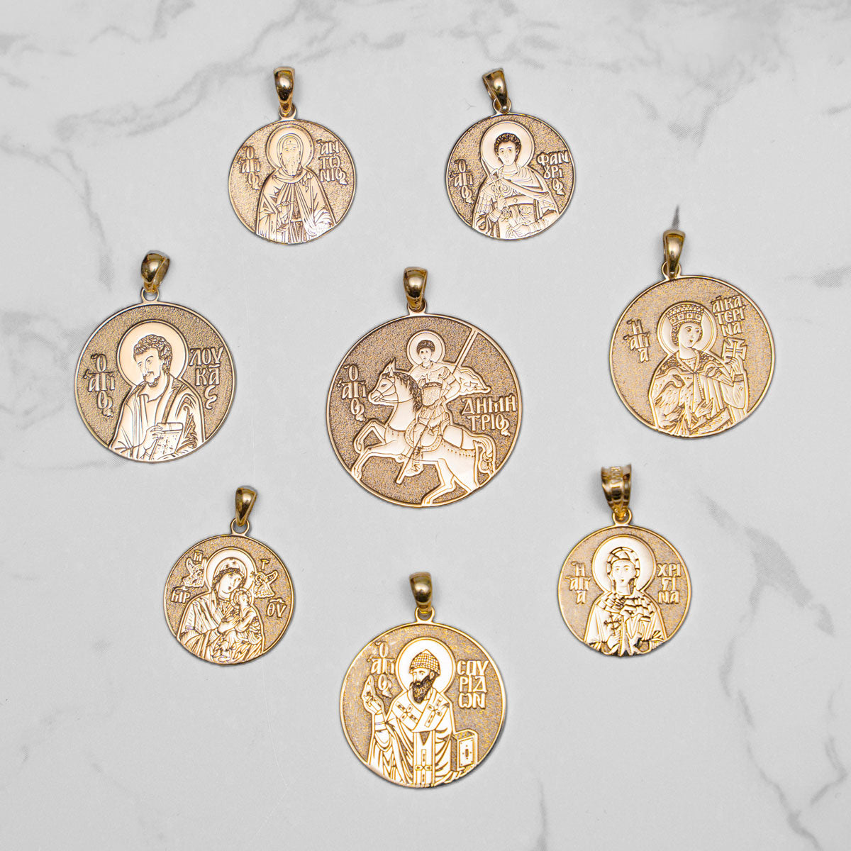 Greek Orthodox Saint Medals – Stakora