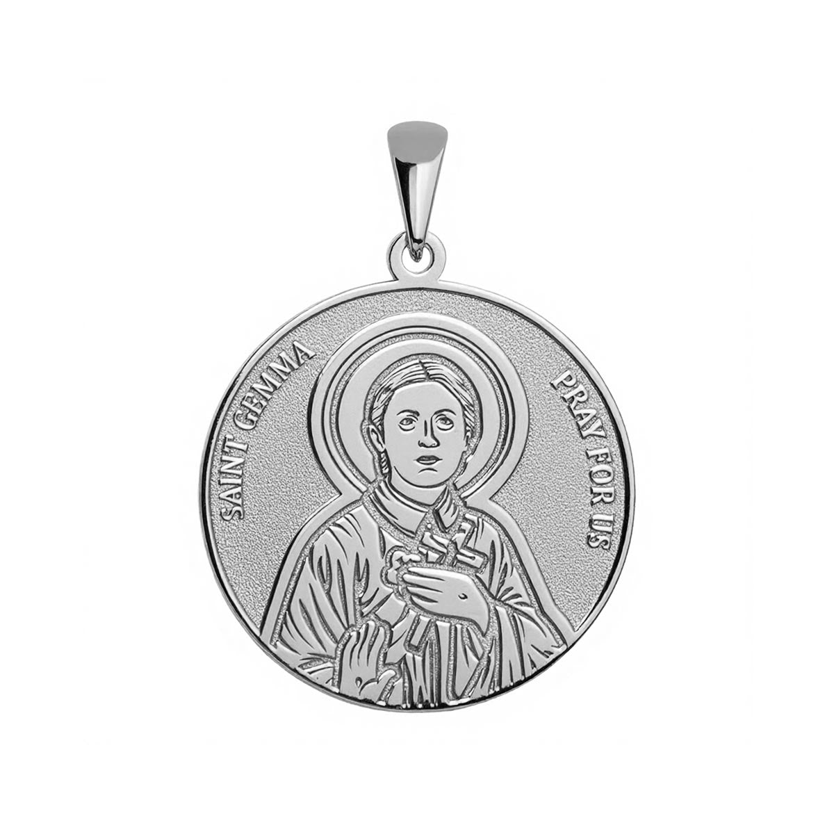 Saint Gemma Round Religious Medal – Stakora