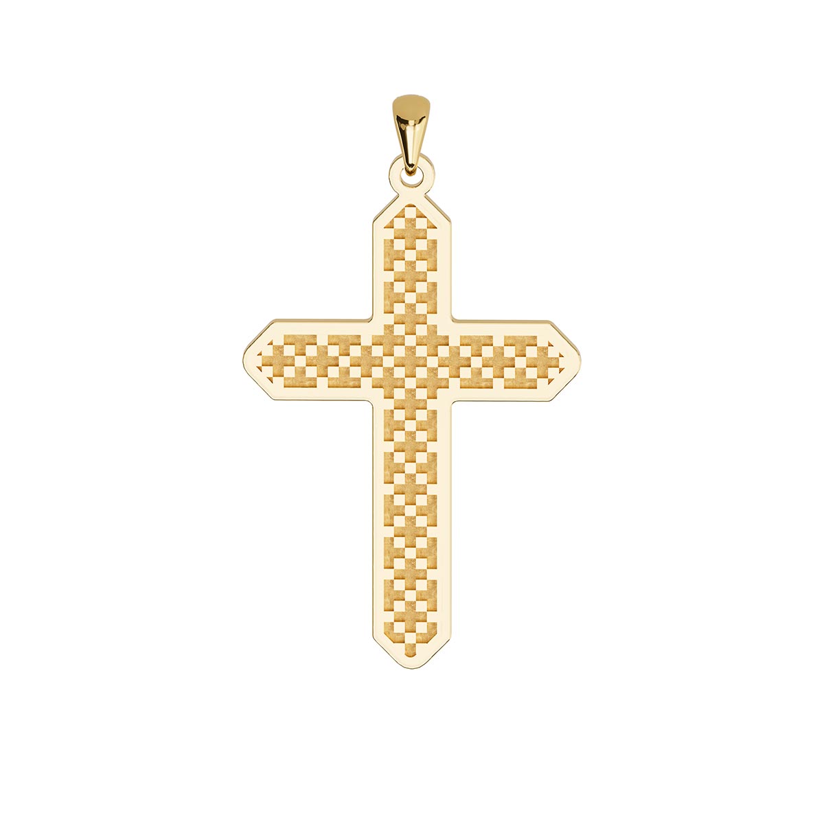 Modern Basketweave Pattern Cross – Stakora