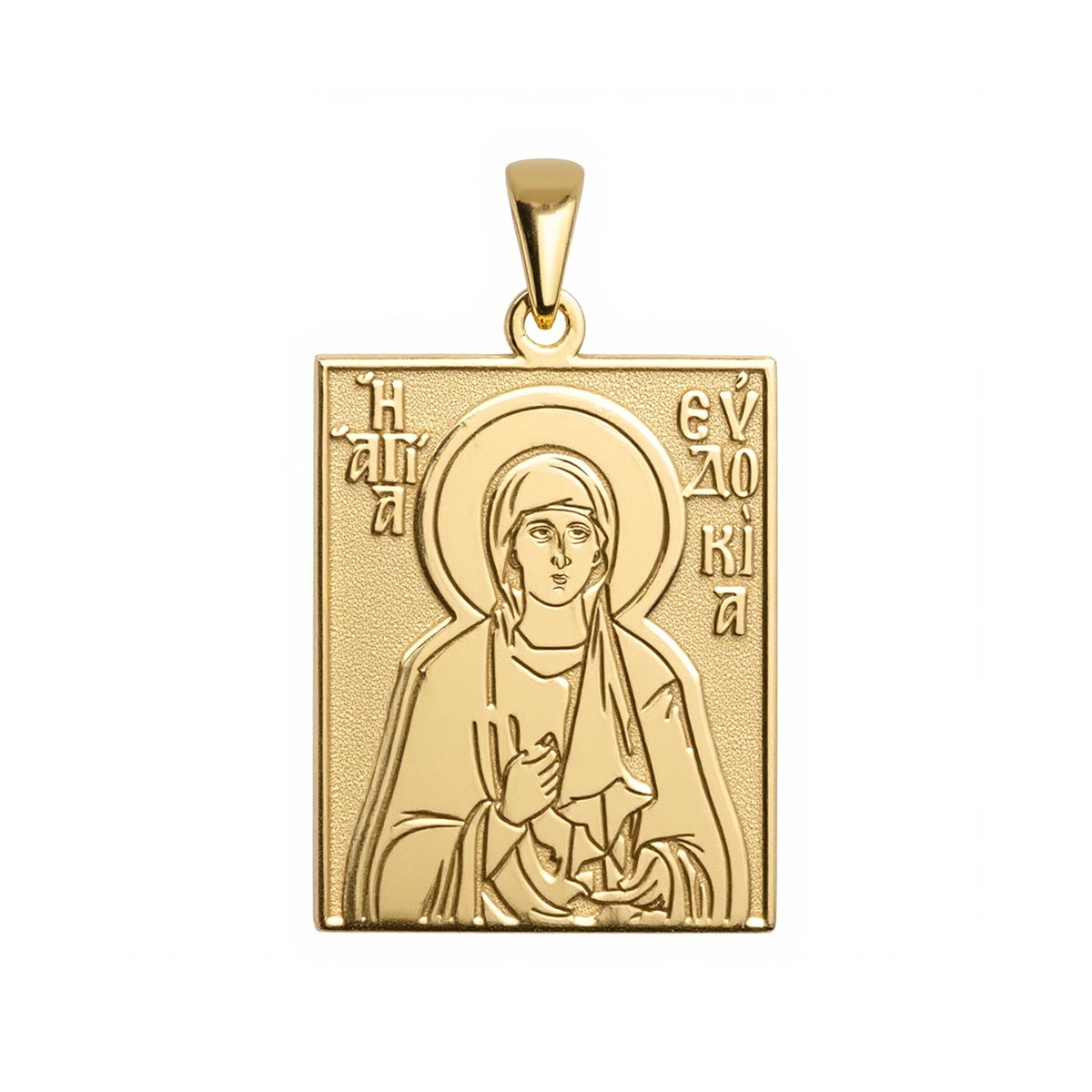 Saint Eudokia (Eudoxia) Greek Orthodox Icon Tag Medal – Stakora