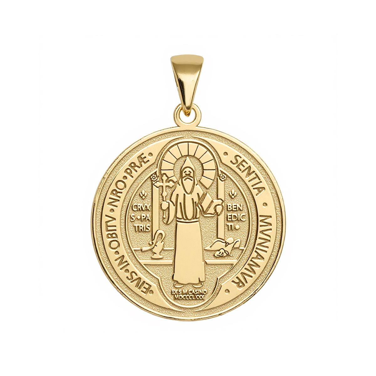 Flat Saint Benedict Two-Sided Medal – Stakora