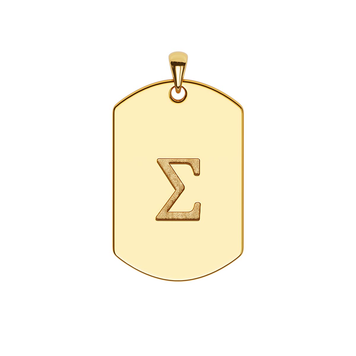 Men's Greek Engraved Dog Tag Necklace – Stakora