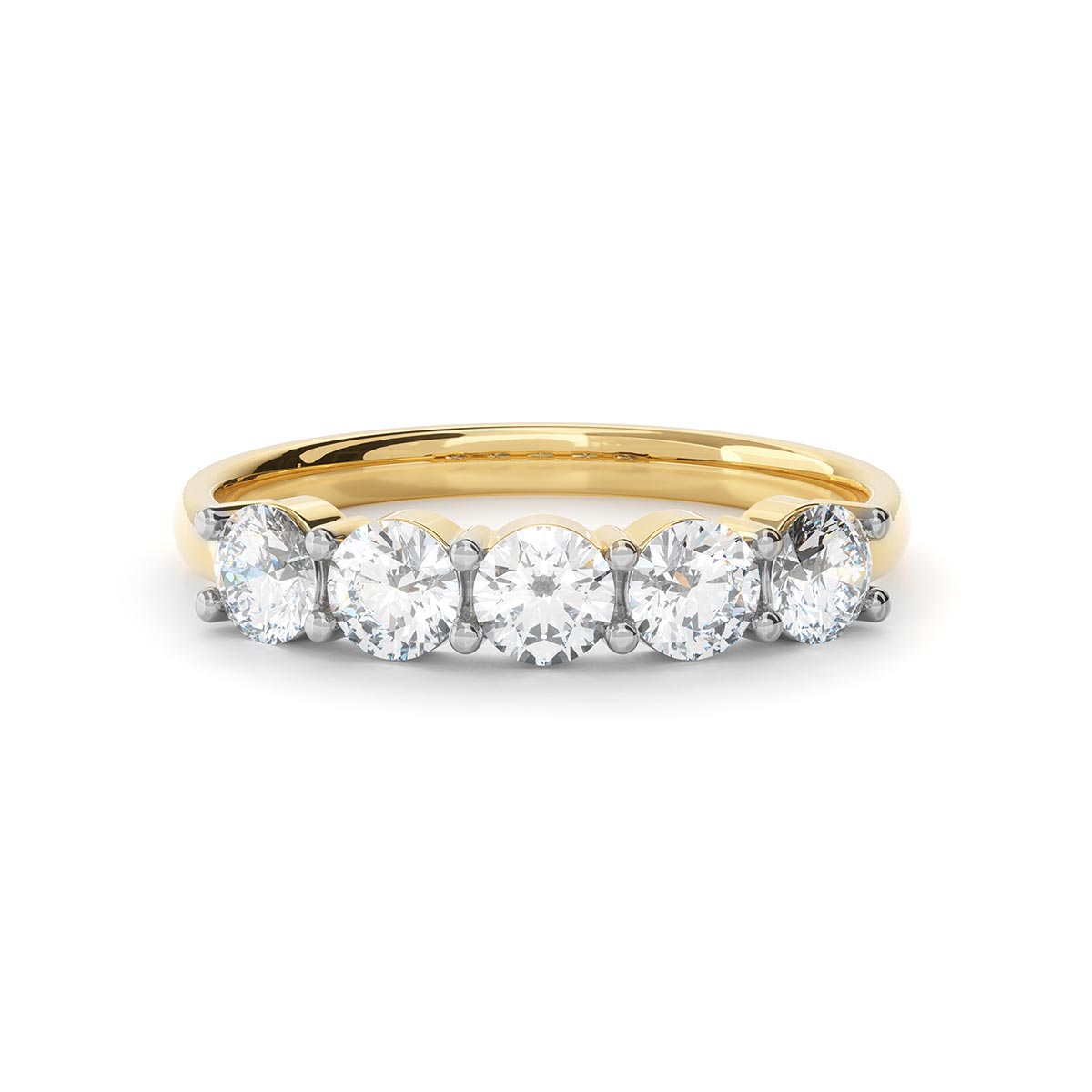5 Stone Diamond Anniversary Ring (1 1/10 Ct. Tw.) – Stakora