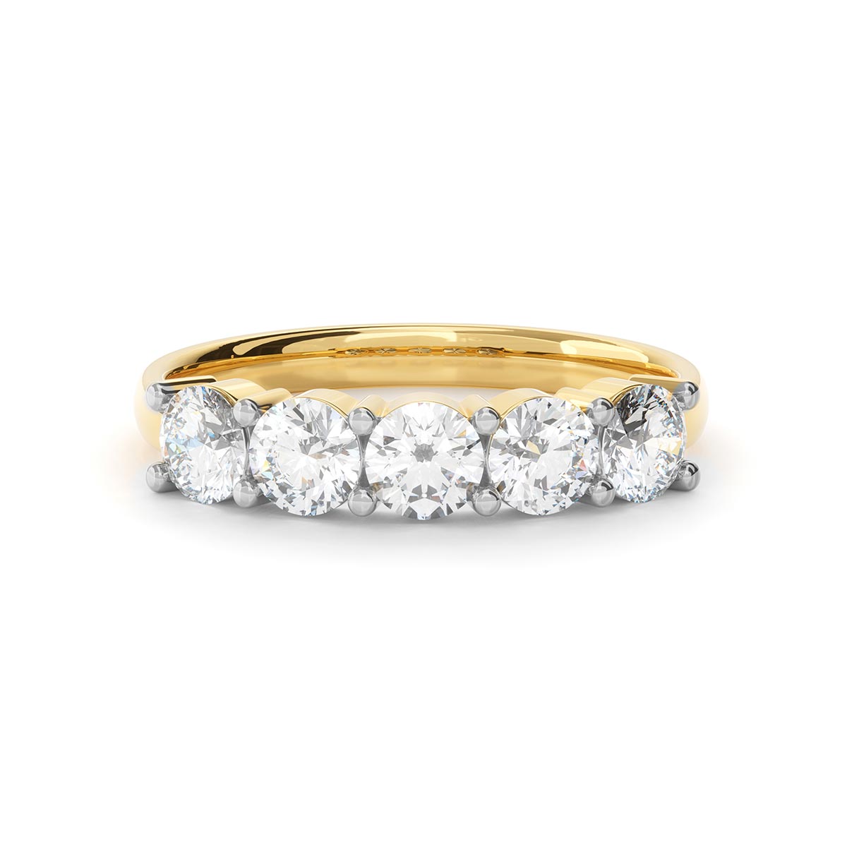 5 Stone Diamond Anniversary Ring (1 1/4 Ct. Tw.) – Stakora