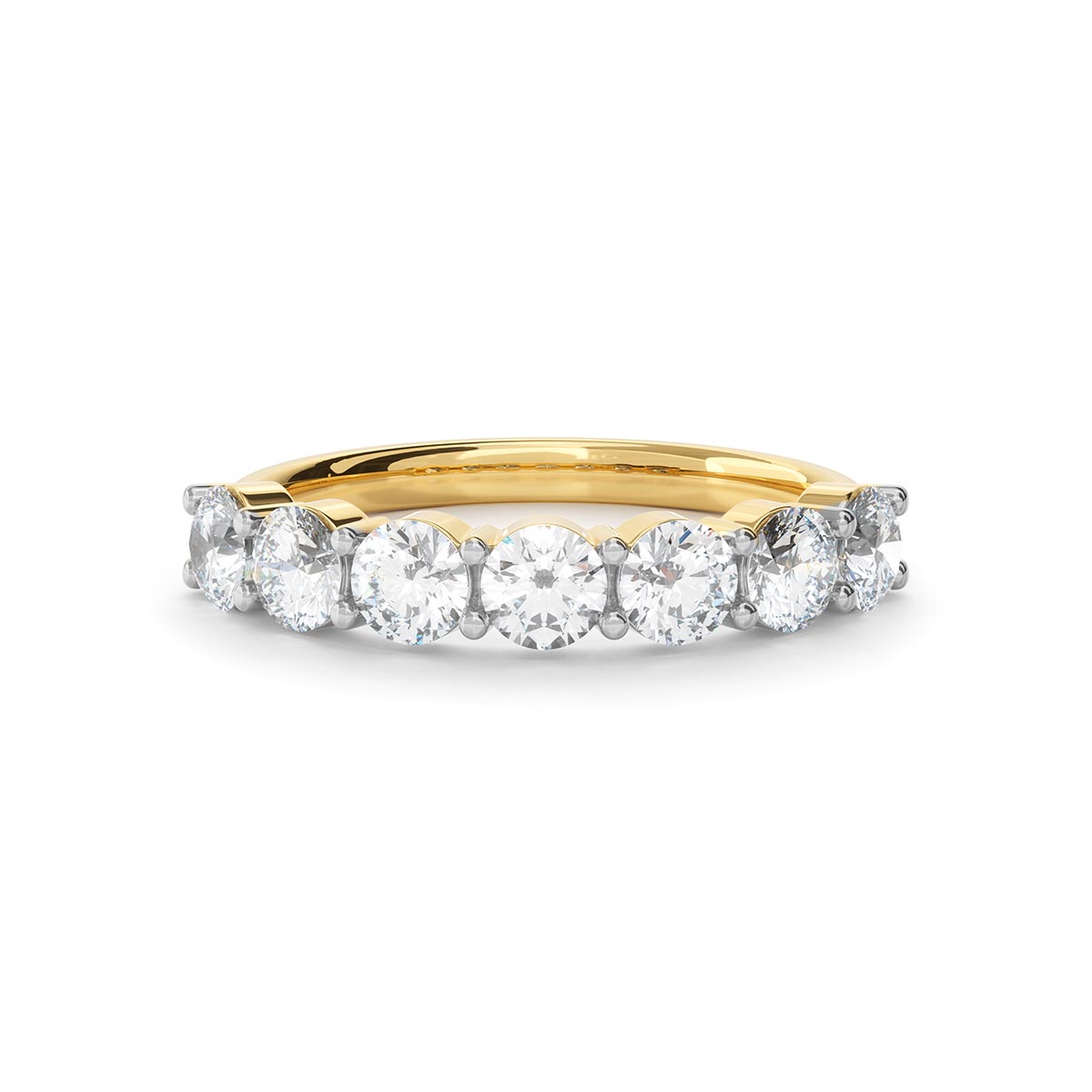 7 Stone Diamond Anniversary Ring (1 1/2 Ct. Tw.) – Stakora