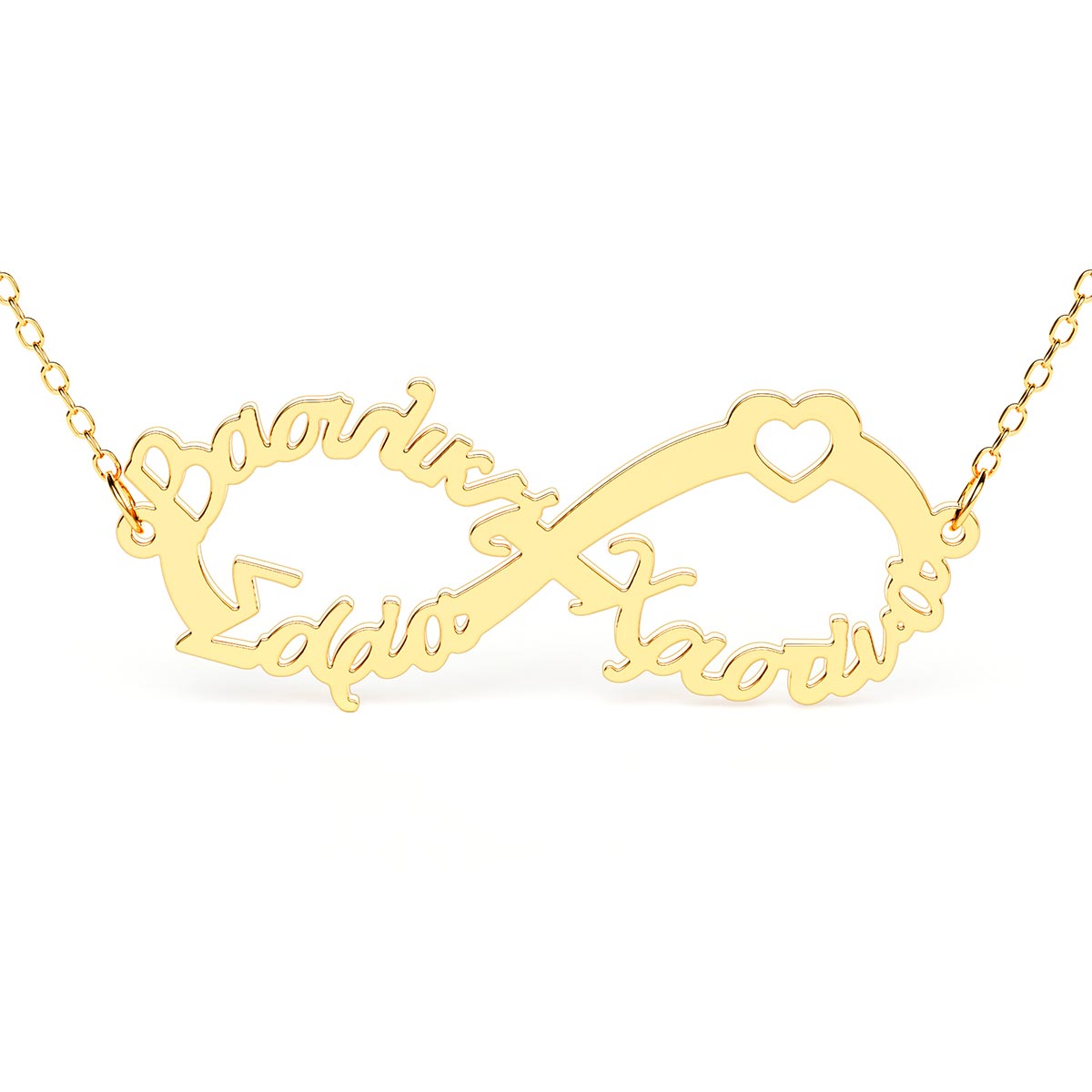 3 Greek Name Infinity Necklace – Stakora
